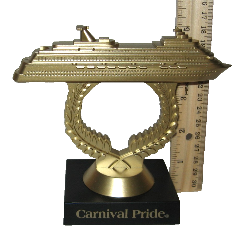 Carnival Cruise Ship On a Stick - Carnival Pride - Choose Fun Gold-Tone ...
