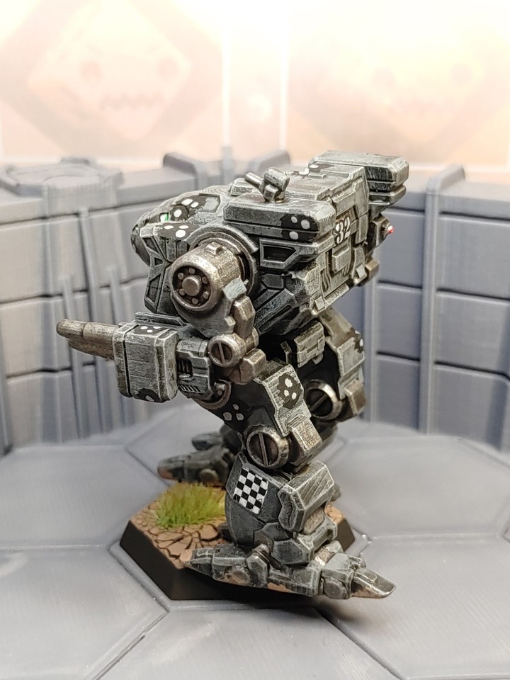 IRON CHEETAH Painted w/ Clan Smoke Jaguar Alpha Galaxy BattleTech 3D ...