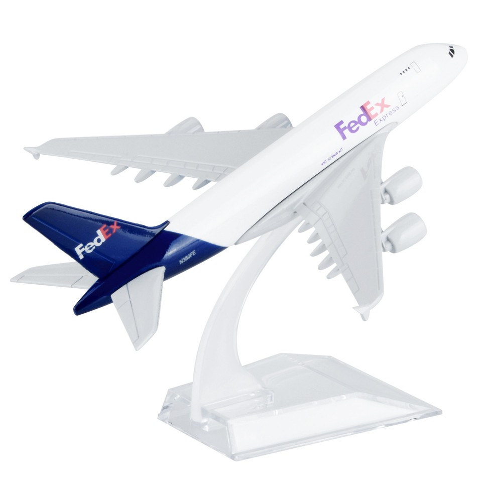 1/400 For Fedex A380 Airplane Model Diecast Transportation Plane ...