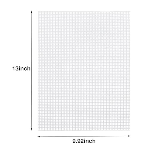 8 Plastic mesh Canvas Sheets for Embroidery Crafts, Acrylic Yarn ...