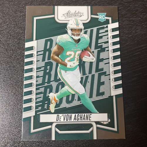 2023 Absolute Football Devon Achane Rookie RC 130 Miami Dolphins | eBay