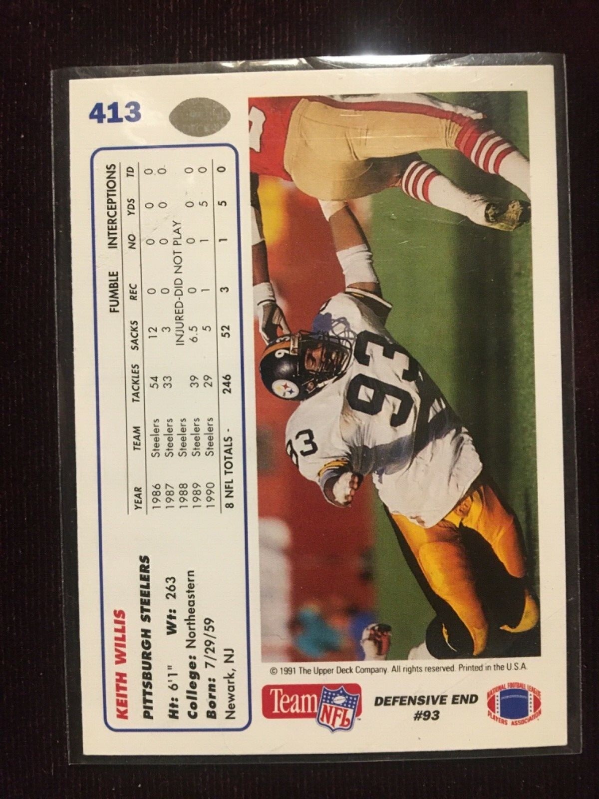 1991 Upper Deck - #413 Keith Willis for sale online | eBay