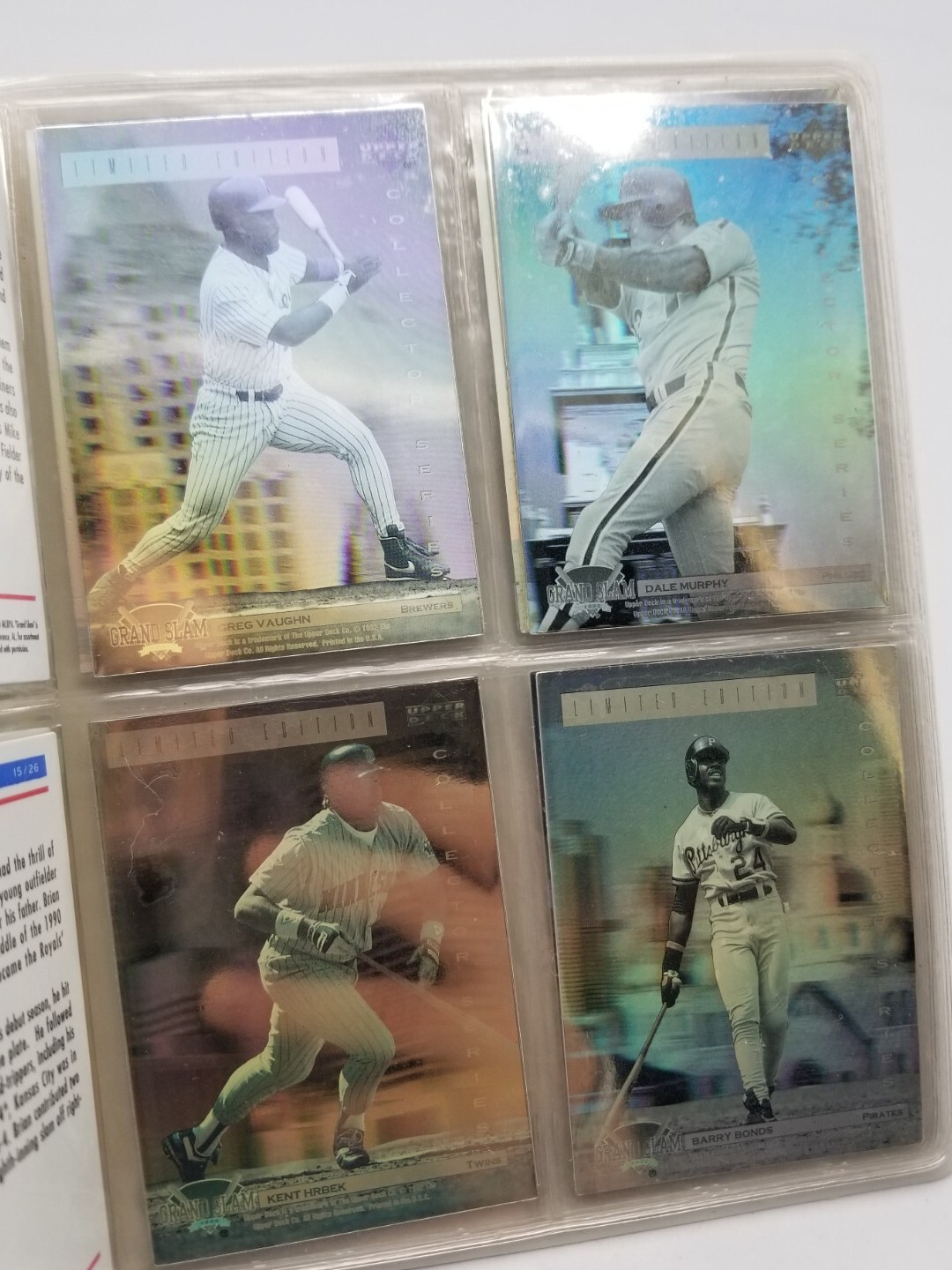 1992 Upper Deck DENNY'S GRAND SLAM Limited Edition Hologram 26 Card Set ...