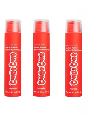 HiSmile Candy Cane Flavored Fluoride Toothpaste - 2.1 oz - Free Fast ...