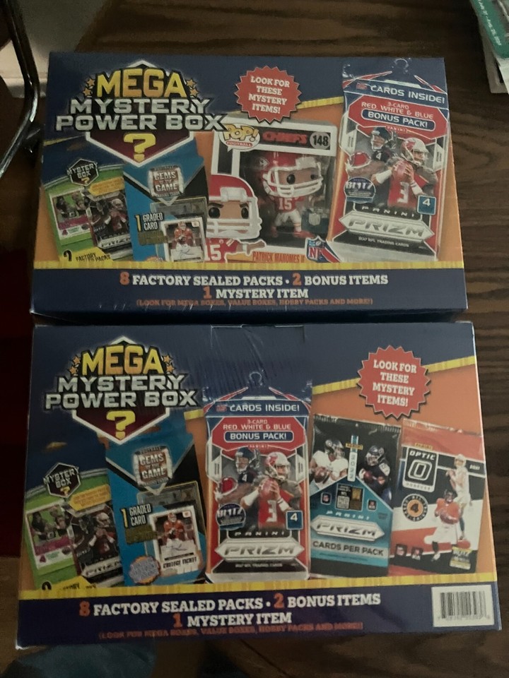NFL Mega Mystery Power Box Football MJ Holdings Meijer 2024 IN HAND ...