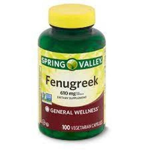 Spring Valley Whole Herb Fenugreek Herbal Supplement Capsules 610mg 100 ...
