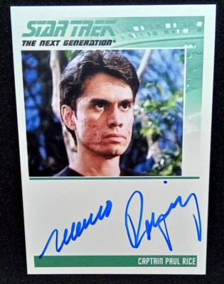 STAR TREK: TNG Signed by MARCO RODRIGUEZ as Captain Paul Rice | eBay