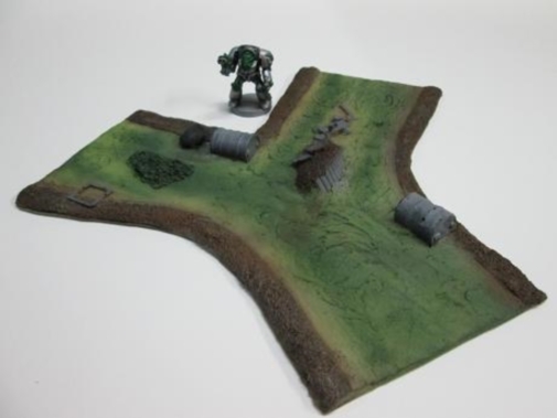 JR Miniatures #3906 Toxic Wasteland River 8" Y Extension ( 28mm Rivers ...