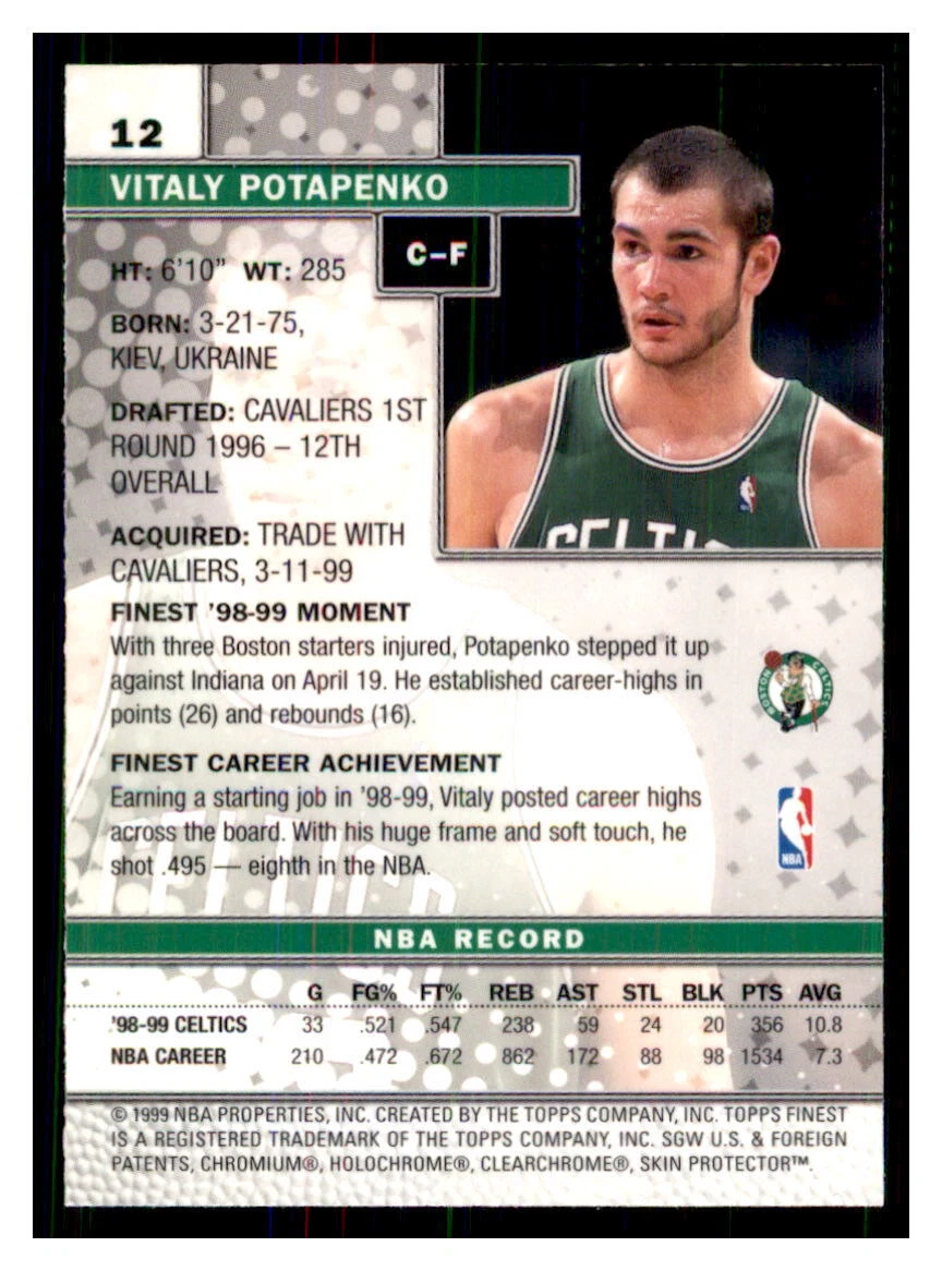 Vitaly Potapenko Celtics