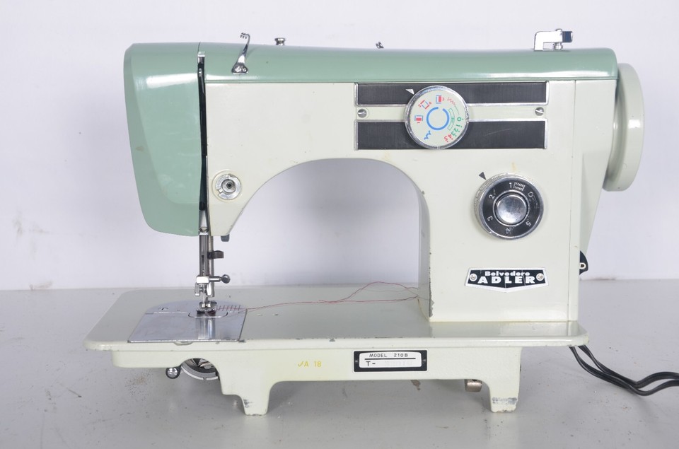 Vintage Belvedere Adler Model 210B Sewing Machine Tested Mechanically ...