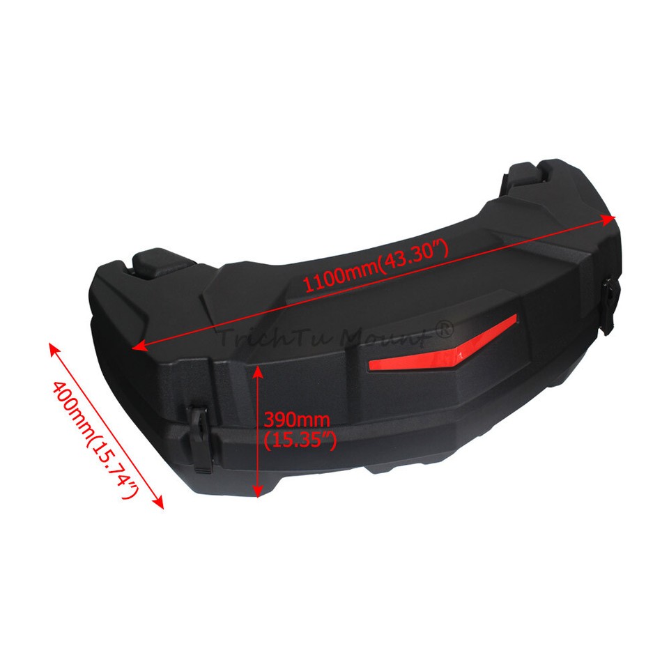 23 Gal 86L UTV Rear Cargo Storage Box For Can Am Maverick X3 Renegade ...