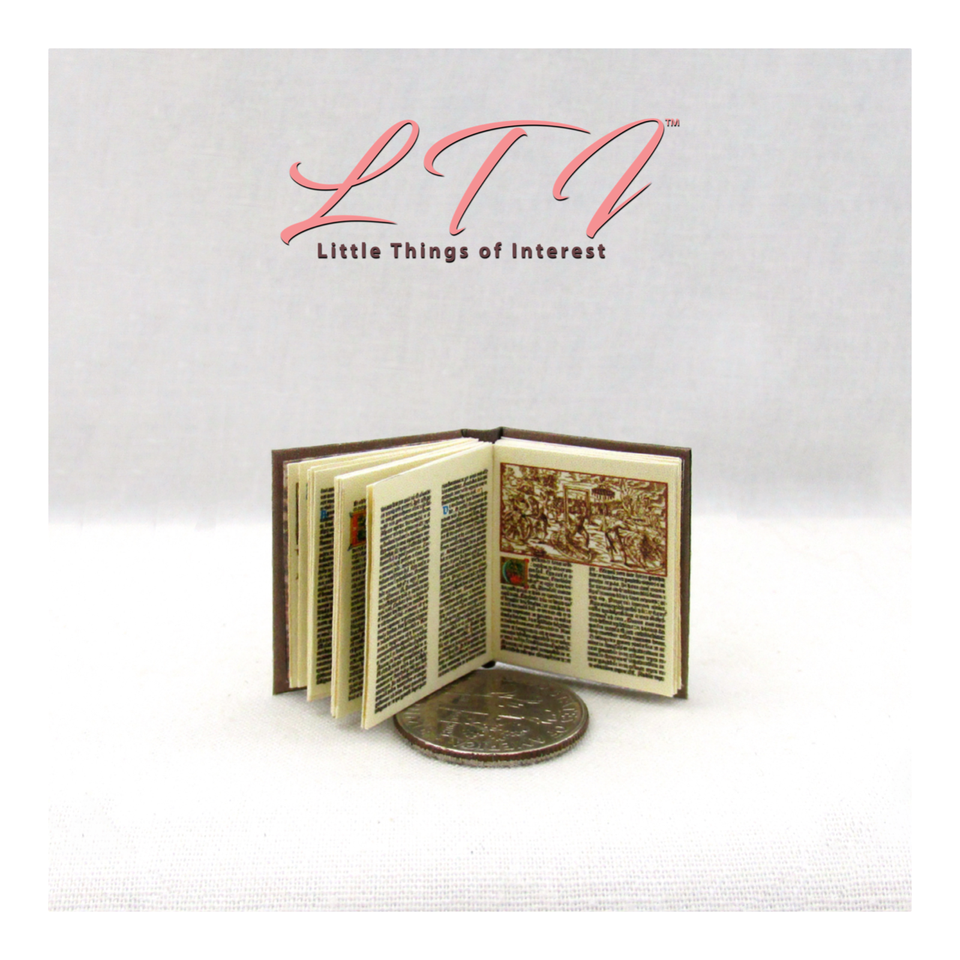 OCCIDO LUMEN 1:12 Scale Miniature Readable Illuminated Medieval ...