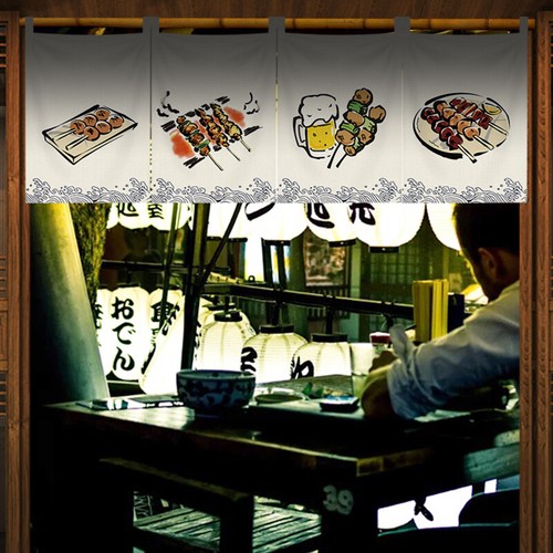 Japanese Short Noren Doorway Curtains Hanging Flag Valance Restaurant ...