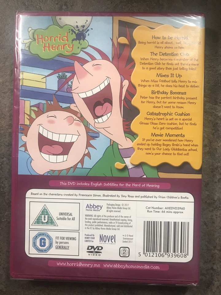 Horrid Henry: How to Be Horrid DVD (2017) Francesca Simon cert U New ...