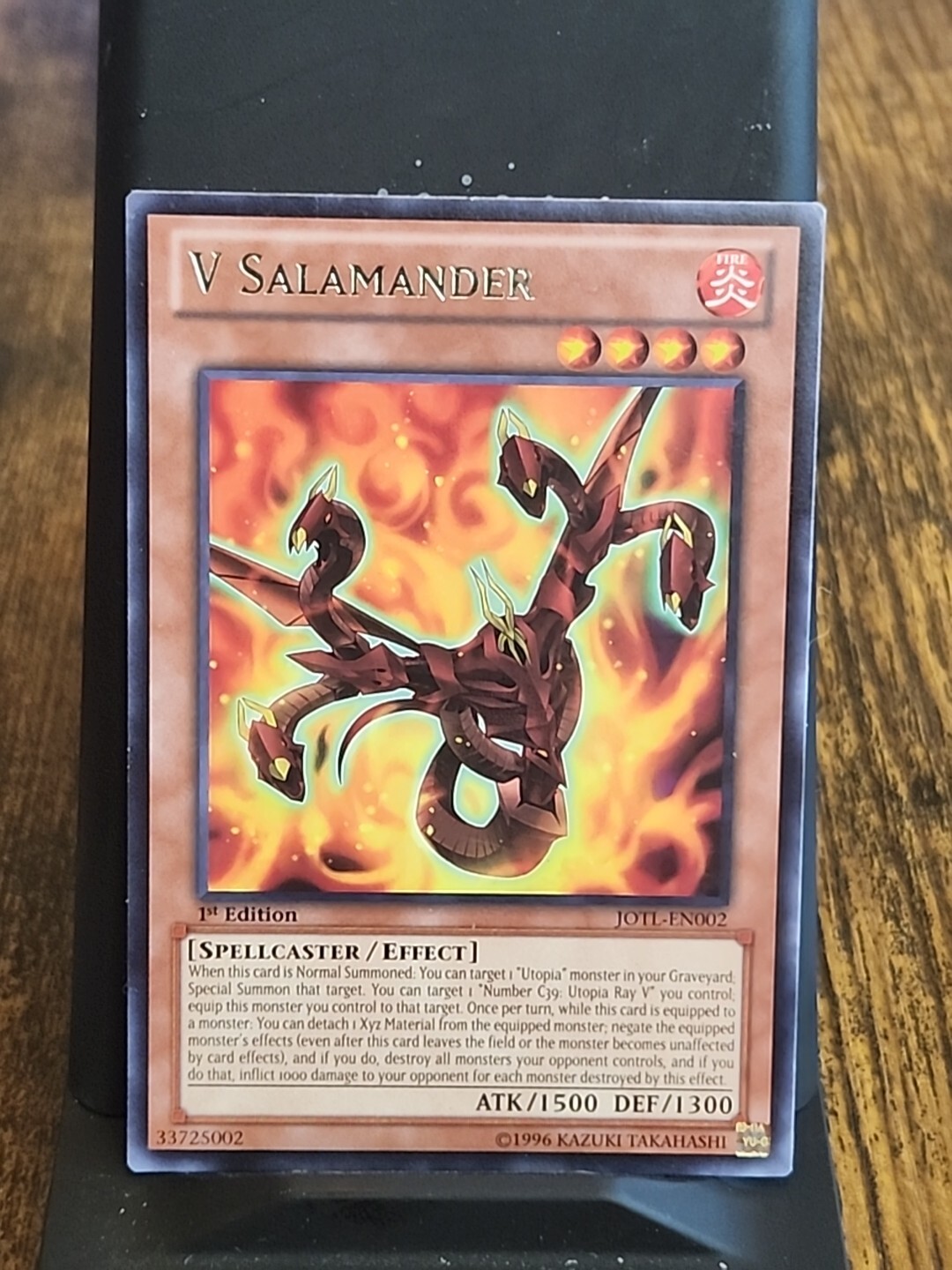 V Salamander - 1st Edition Rare Foil - Yugioh Fire Monster - Vintage | eBay