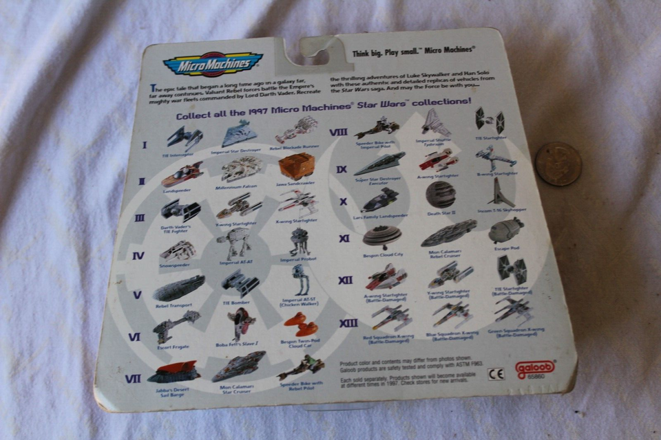 Micro Machines Star Wars Vehicles VII Speeder Bike Jabba's Barge Star ...