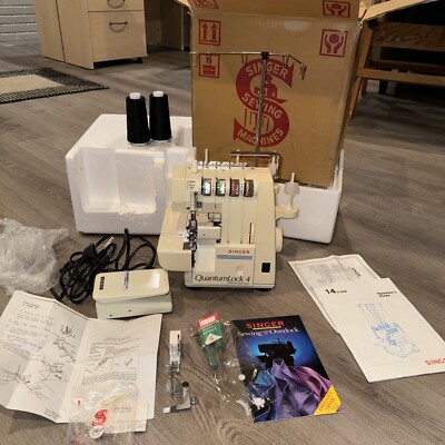Singer 14U 286B Serger Sewing Machine QuantumLock 4 Differential Feed ...