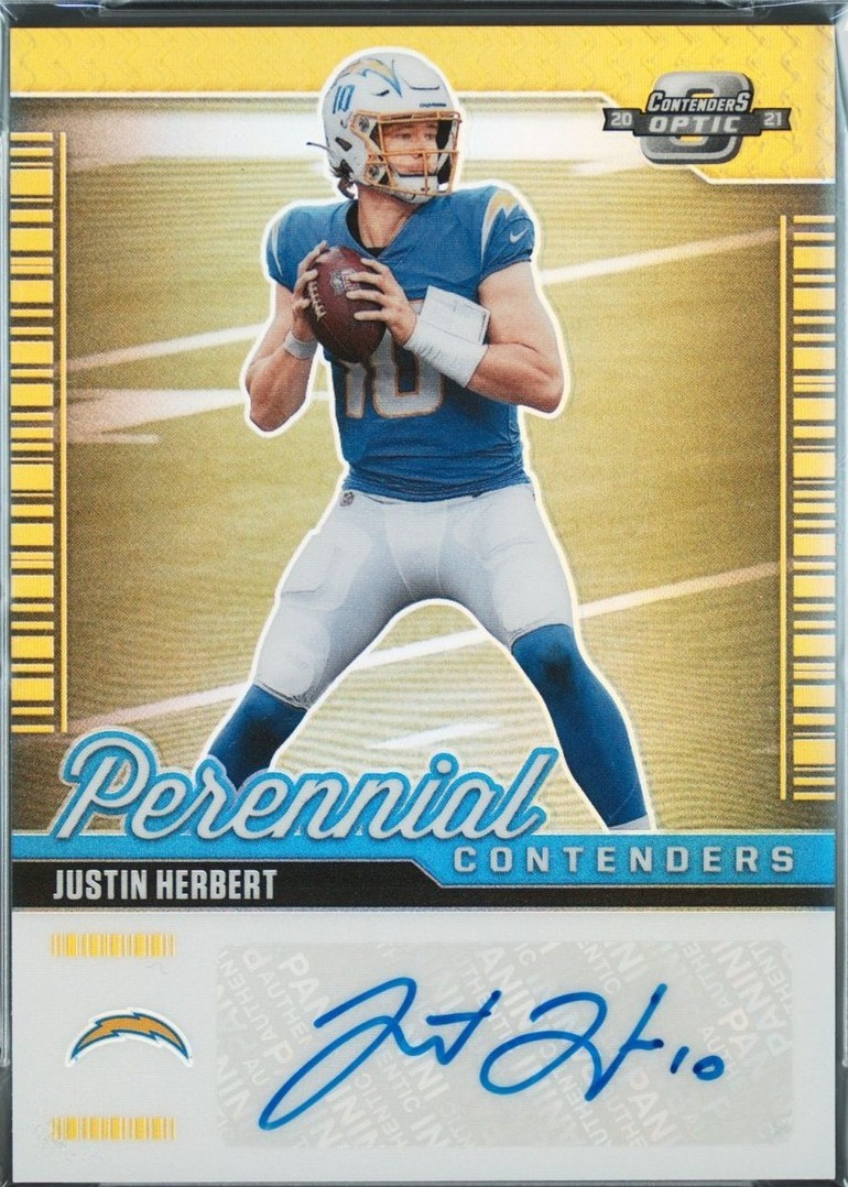 2021 Panini Contenders Optic - Perennial Contenders Autographs Justin ...