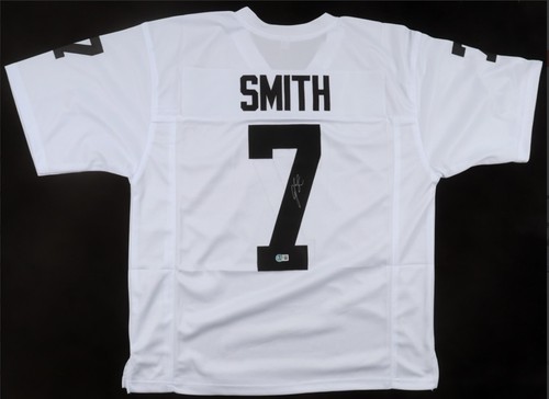 Raiders Star GENO SMITH Autographed Custom Jersey #7 - BECKETT ...