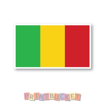 Mali flag 240mm sticker quality water & fade proof vinyl | eBay Australia