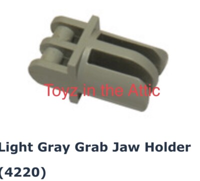 Lego 1x 4220 Light Gray Arm Grab Jaw Holder Robot Command Center 6951 ...