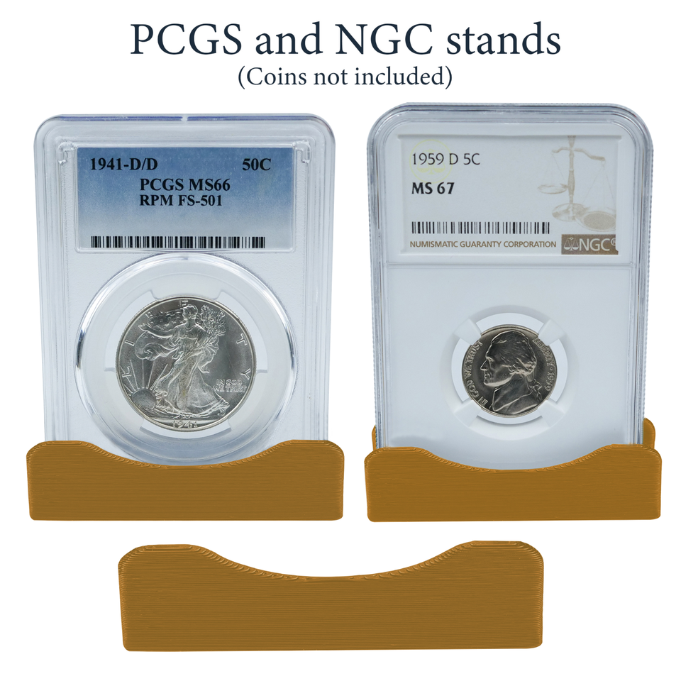 (10) Coin Slab Holders Display Stand PCGS NGC Easel Box Case Storage ...