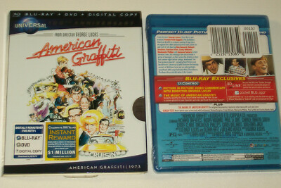 American Graffiti (Blu-ray/DVD, 1973, 2-Disc Set,Includes Digital Copy ...