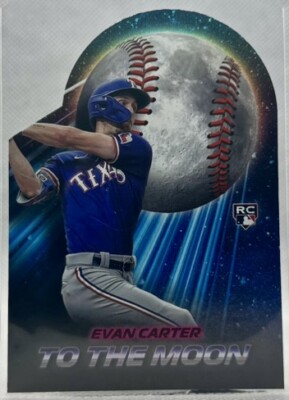 2024 Topps Big League Baseball To The Moon Evan Carter RC #TM-35 Texas ...