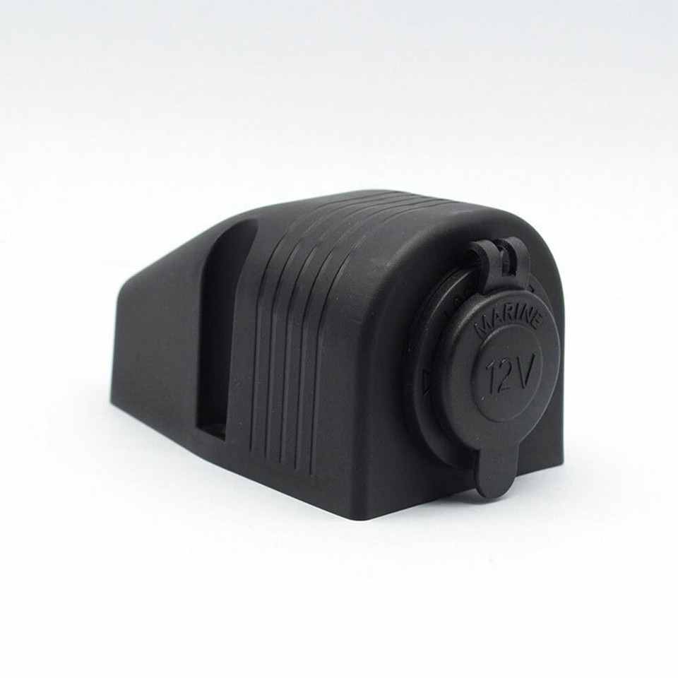 12V Power Socket Car Boat Cigarette Lighter Surface Plug Outlet Mount ...