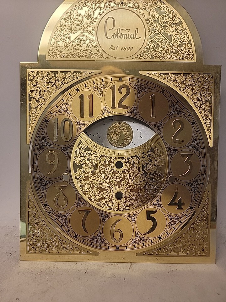 Vintage Colonial Grandfather Clock Dial Kieninger | eBay