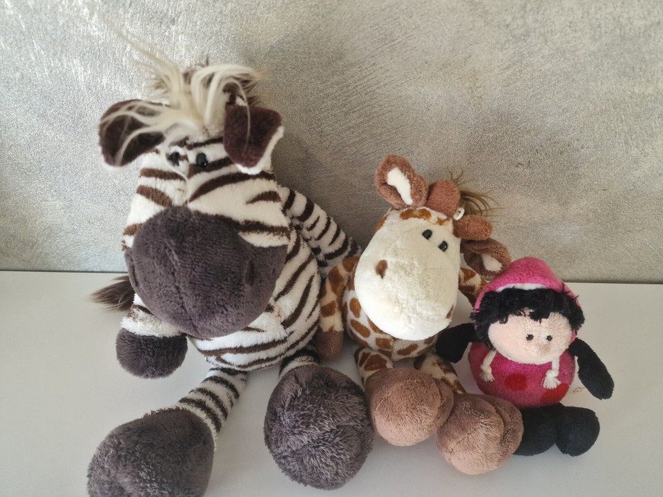 Nici Plush Toys Zebra Ladybug Giraffe | eBay