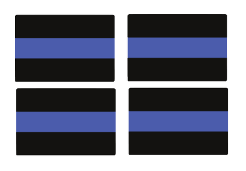 4 Pack Thin Blue Line Sticker Police Lives Matter License Plate Decal ...