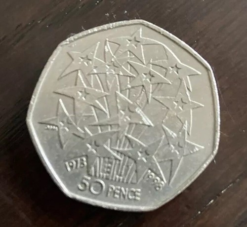 1998 European Union EU Stars 50p Fifty Pence UK Coin Hunt Rare | eBay UK