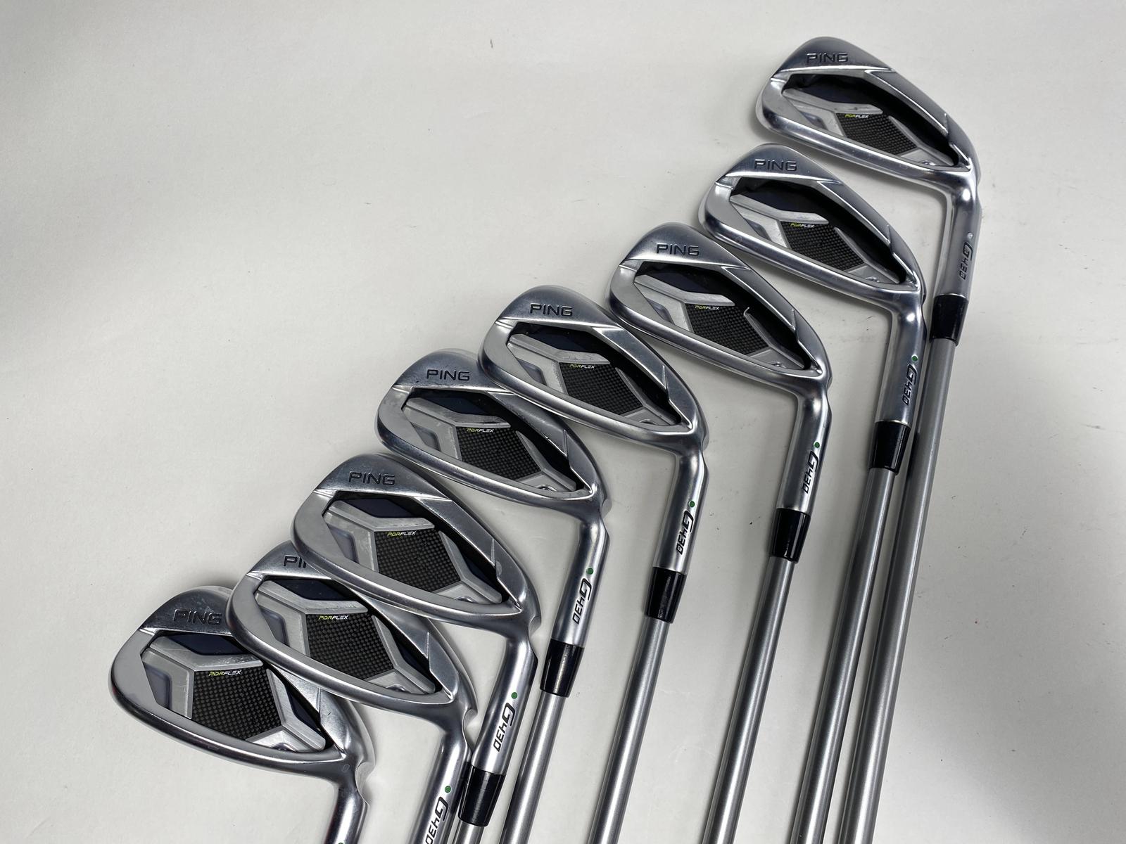 Ping G430 Iron Set 5-PW+AW+GW Green Dot 2* Up Alta Quick 45g Senior RH ...
