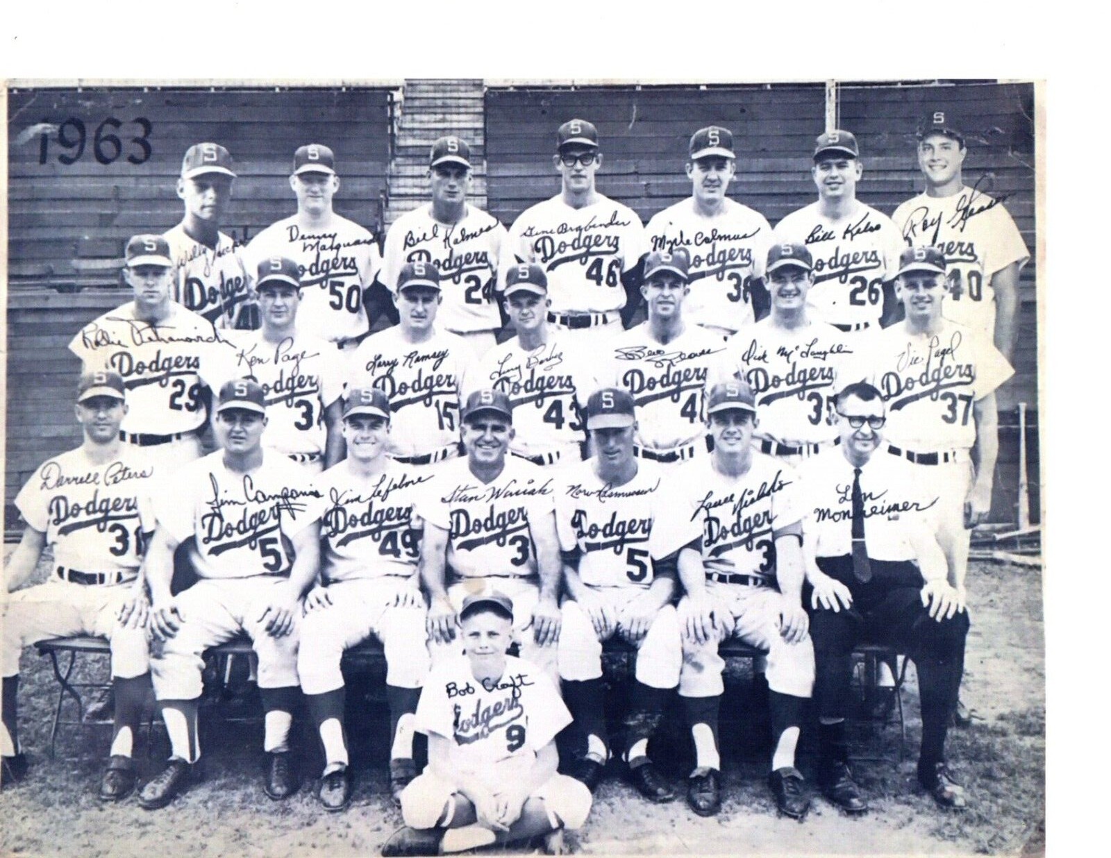 1963 SALEM DODGERS 8X10 TEAM PHOTO BASEBALL LOS ANGELES | eBay