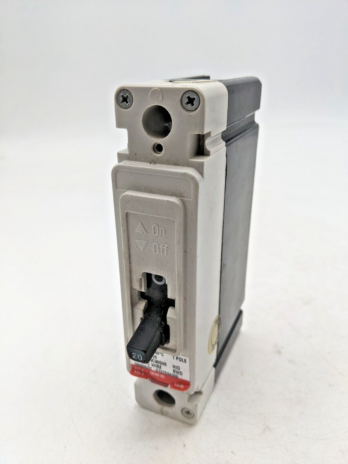 Eaton FD1020 Bolt-On Circiut Breaker 20A 277V 1P 1PH FD Used 20 AMP 277 ...