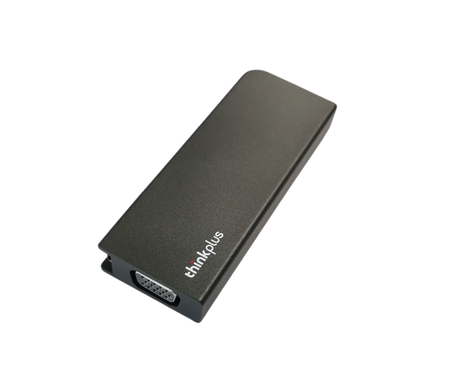 Lenovo ThInkplus USB-C TYPE C to 3x USB-A 2.0 & VGA HUB 4-IN-1 Docking ...