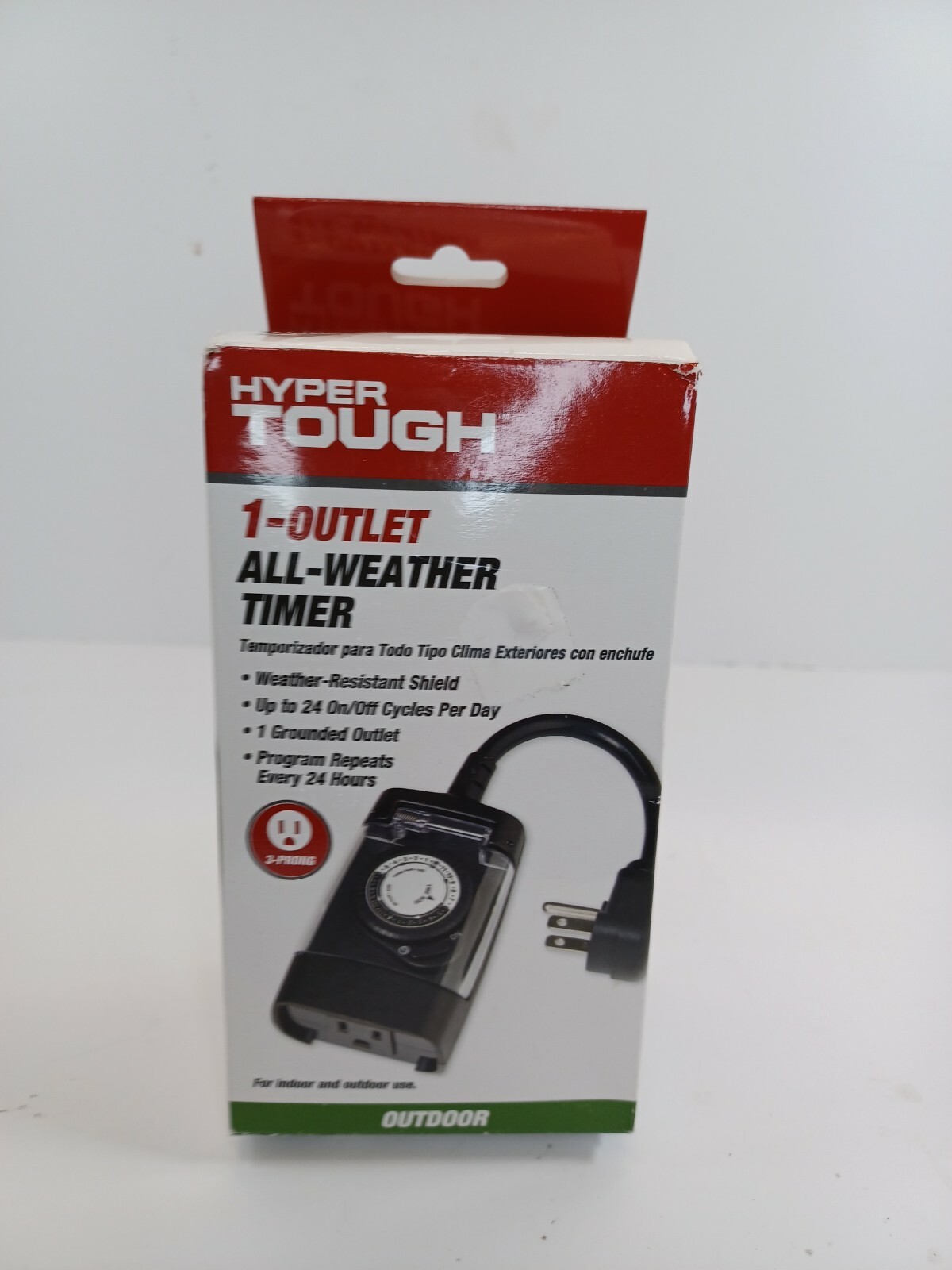 Hyper Tough All-Weather Timer Indoor & Outdoor Up to 24 On/Off Cycles ...