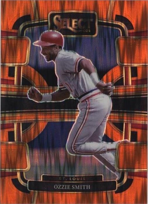 2024 Panini Select - Concourse Ozzie Smith #31 Orange Flash Prizm for ...