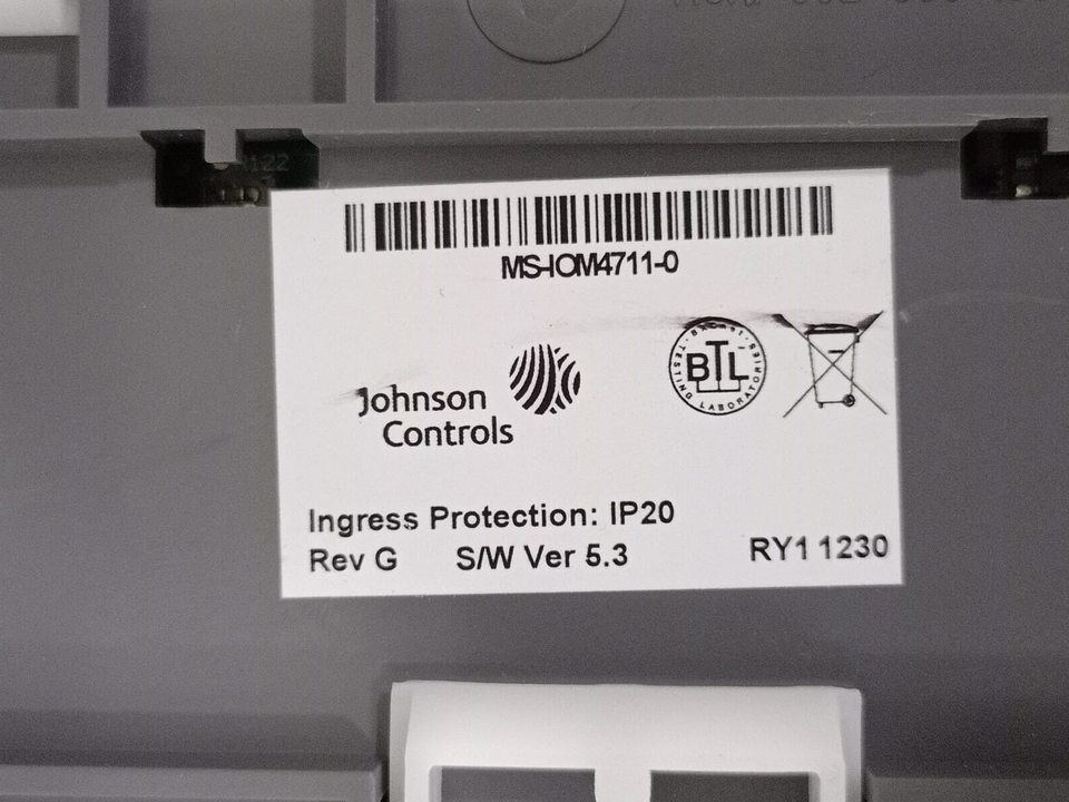 Johnson Controls IOM4711 MS-IOM4711-0 REV.G S/W VER 5.3 MODULE | eBay