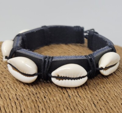 Cowry Shell Bracelet Cowrie Shell Bracelet Sea Shell Bracelet Leather ...
