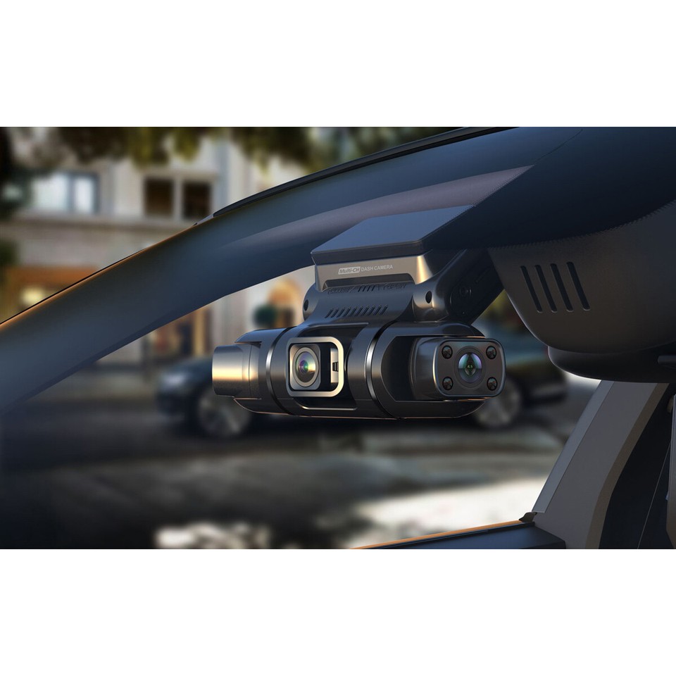 Car Dash Camera 3 Lens Panoramic Vehicle Cam Recorder Wifi DVR Driving ...