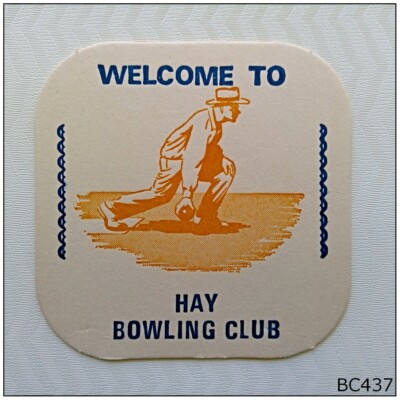 Hay Bowling Club Coaster (C) (B437) | eBay Australia