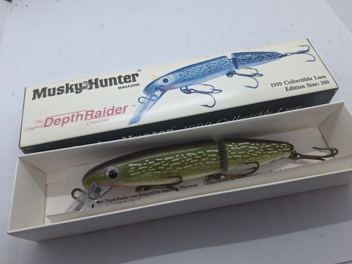 1999 Musky Hunter Collectible Lure Depth Raider Crankbait Musky Lure ...