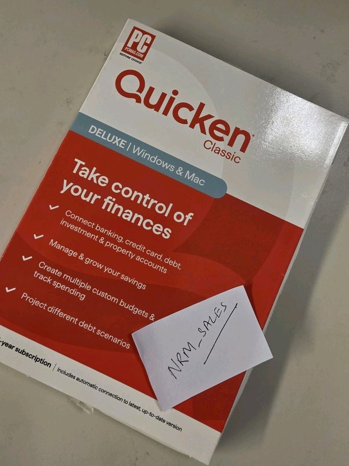 Quicken Classic Deluxe Personal Finance - 1 Year (Windows/Mac) RENEW ...