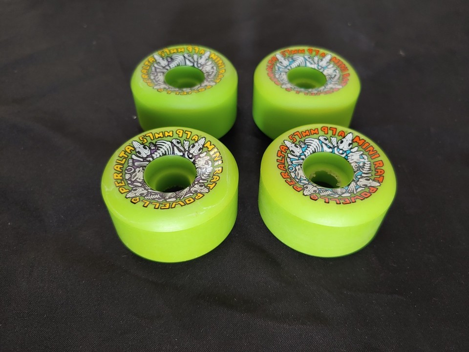 Vintage Powell Peralta Mini Rat Bones Skateboard Wheels 57mm 97A NOS ...