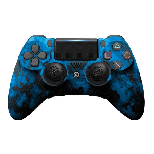PS4 Scuf Impact Digital Camo Blue Deluxe Controller for PlayStation 4 ...