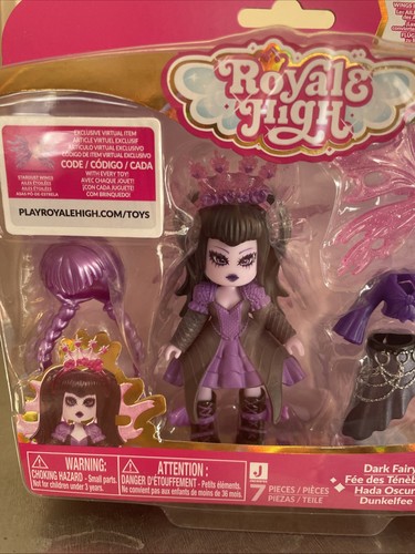NEW Royale High Deluxe Series 2 DARK FAIRY Figure w/ STARDUST WINGS ...
