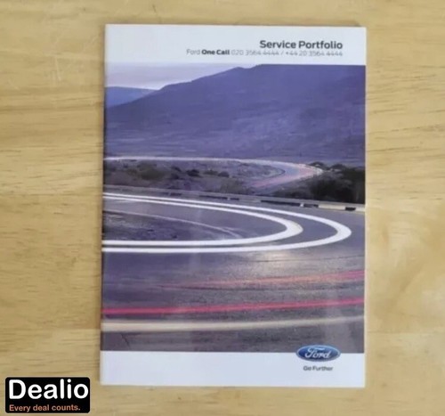 FORD SERVICE BOOK STAMPED COVERS ALL MODELS FIESTA FOCUS MONDEO KA KUGA ...