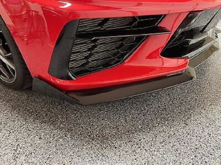 2020-2024 Corvette C8 GM 5VM Style Front Splitter Carbon Flash Painted ...